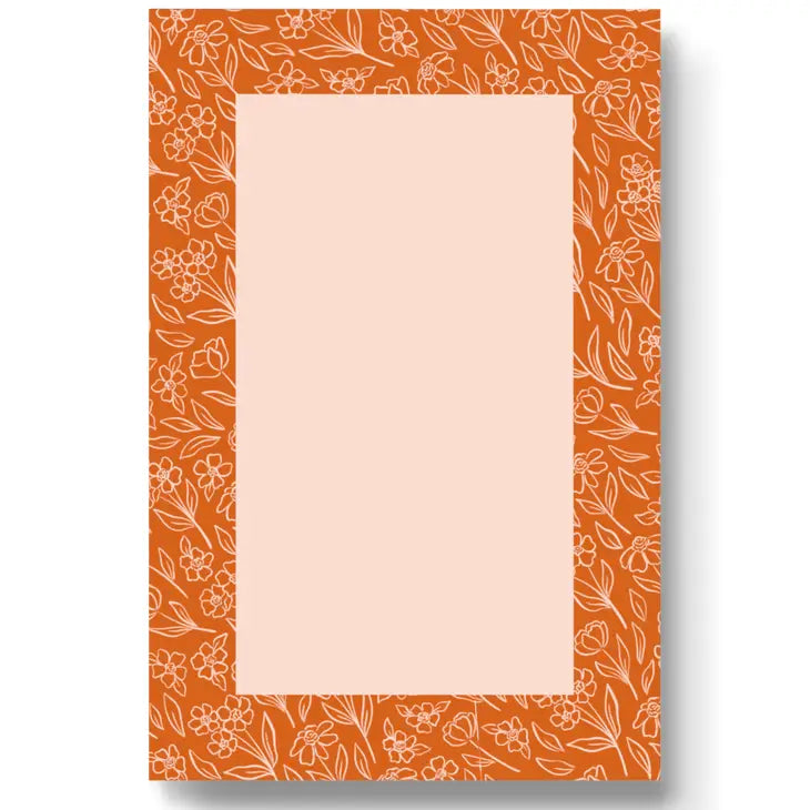 Terracotta Floral Notepad – So Chic Boutique