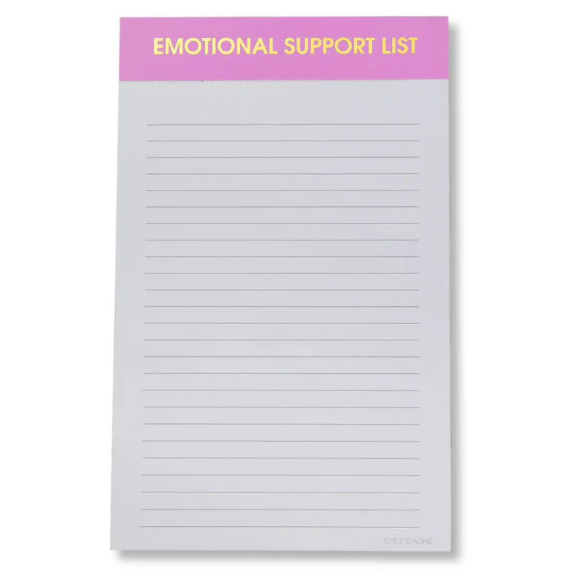 Emotional Support List Notepad – So Chic Boutique