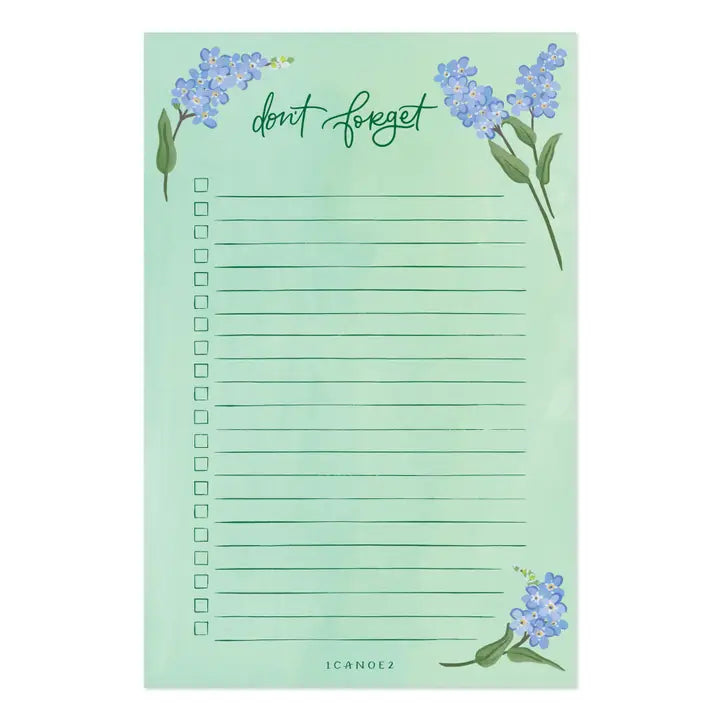 Forget-Me-Nots Notepad – So Chic Boutique