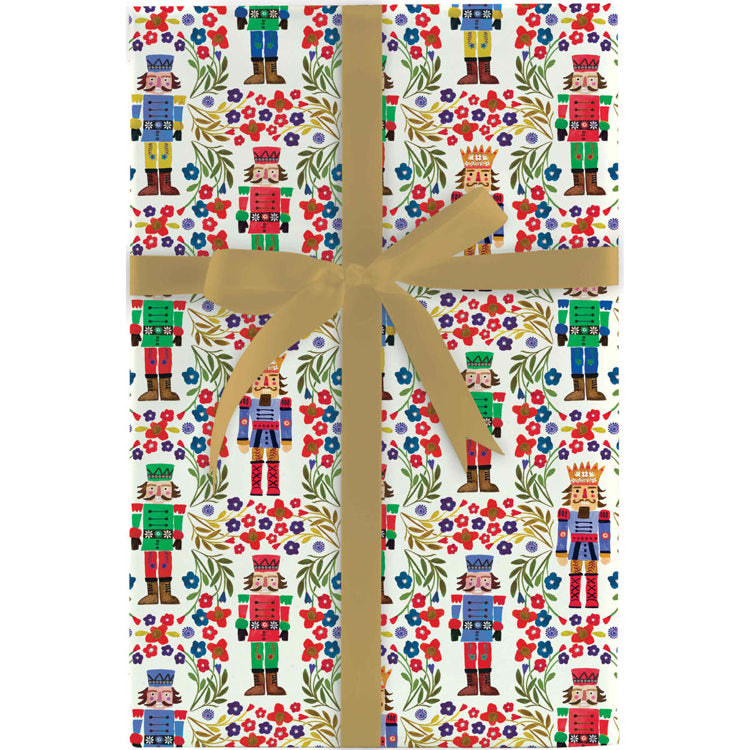 Festive Nutcracker 10 ft Wrapping Paper Roll – So Chic Boutique